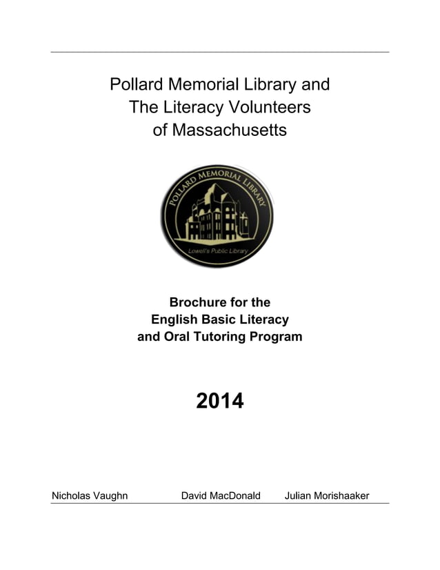 Pollard Memorial Library Brochure Proposal | PDF