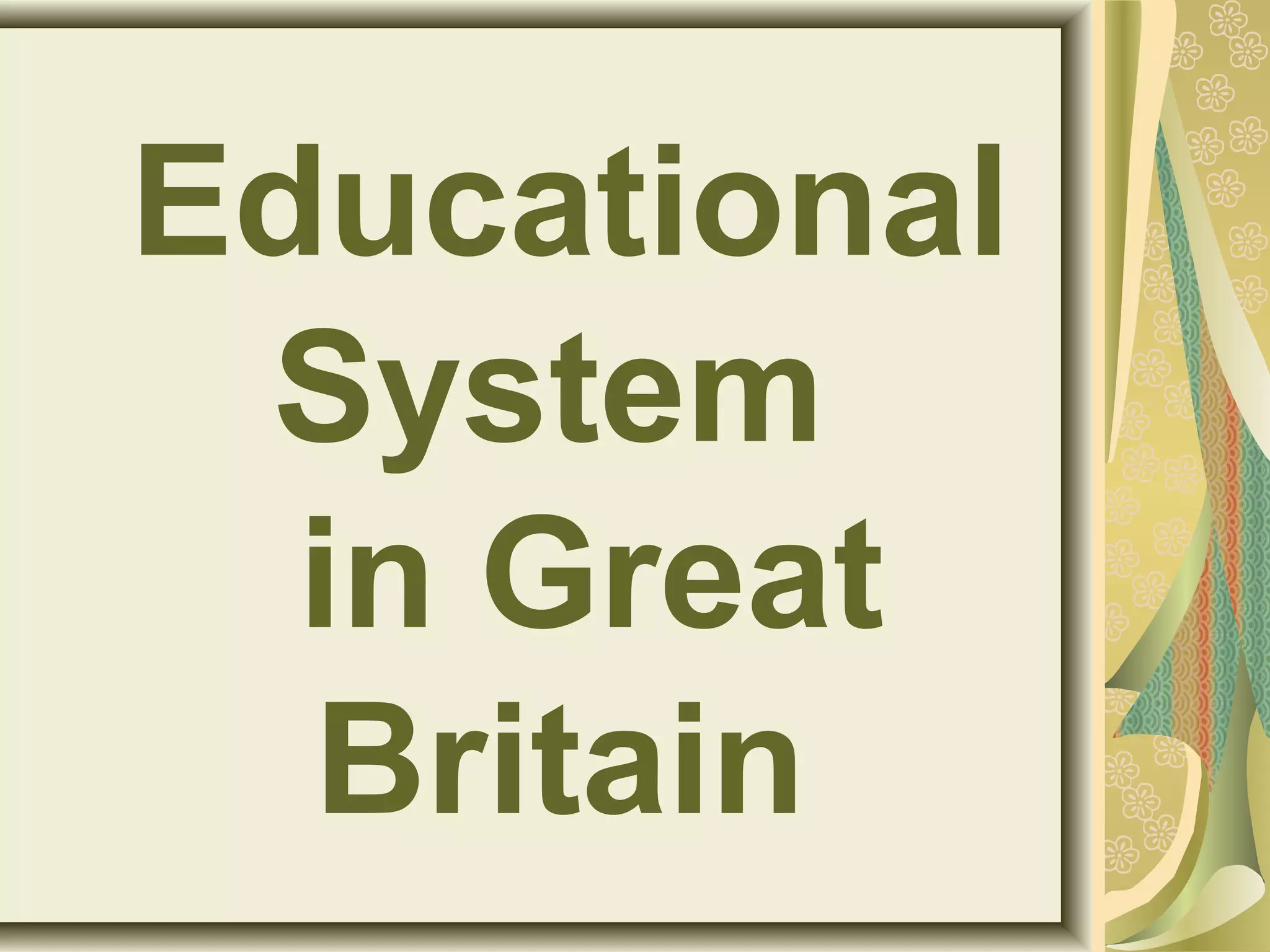 Educational System in England | PPT