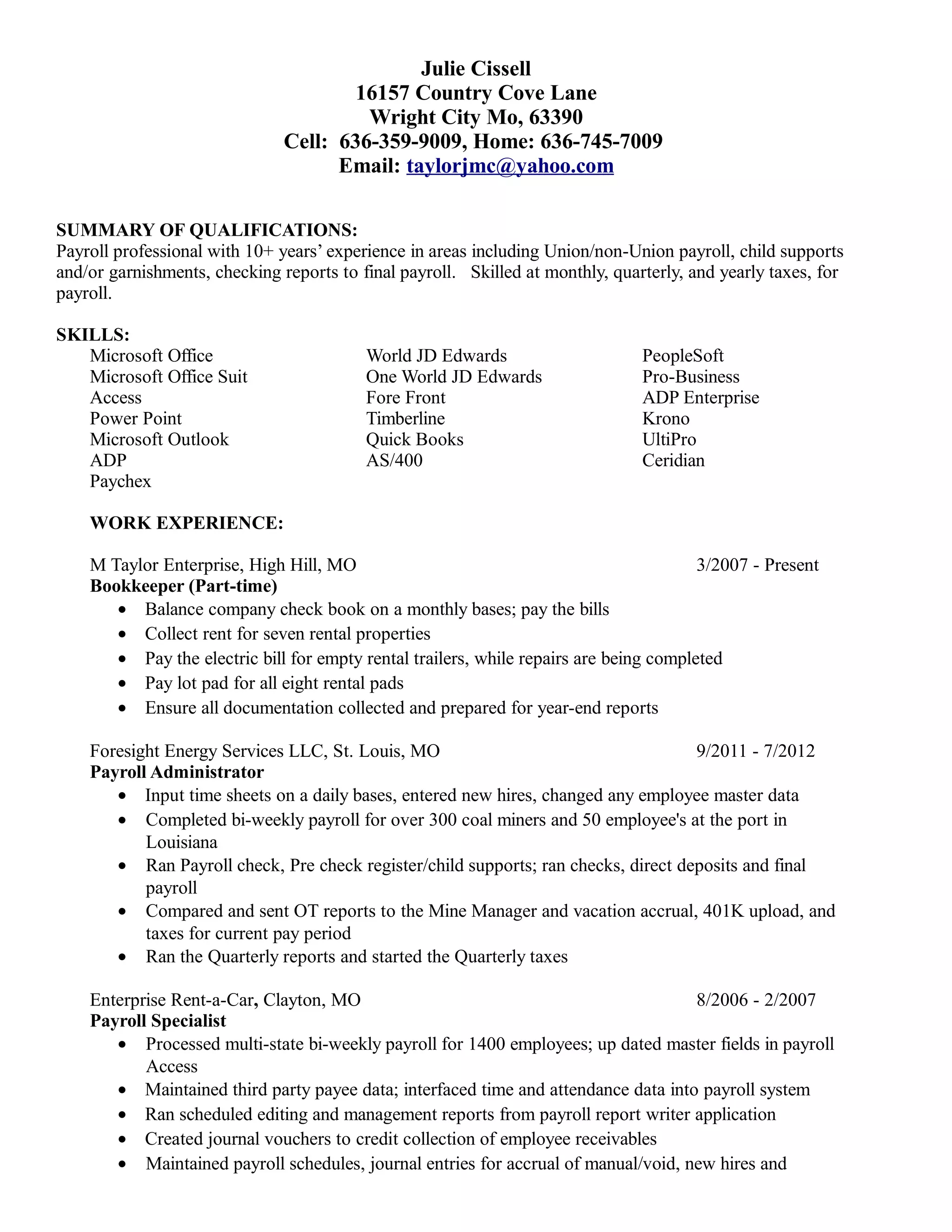 Cissell, Julie - 1 | PDF