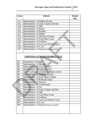 BEVERAGES, SUGARS & CONFECTINERY | PDF