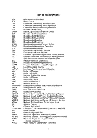 IEE ADB Nam Gum report | PDF | Agriculture | Industries