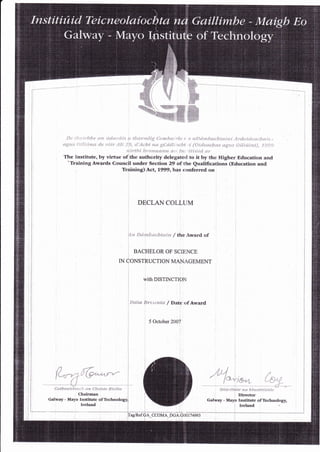 GMIT ORD Degree | PDF