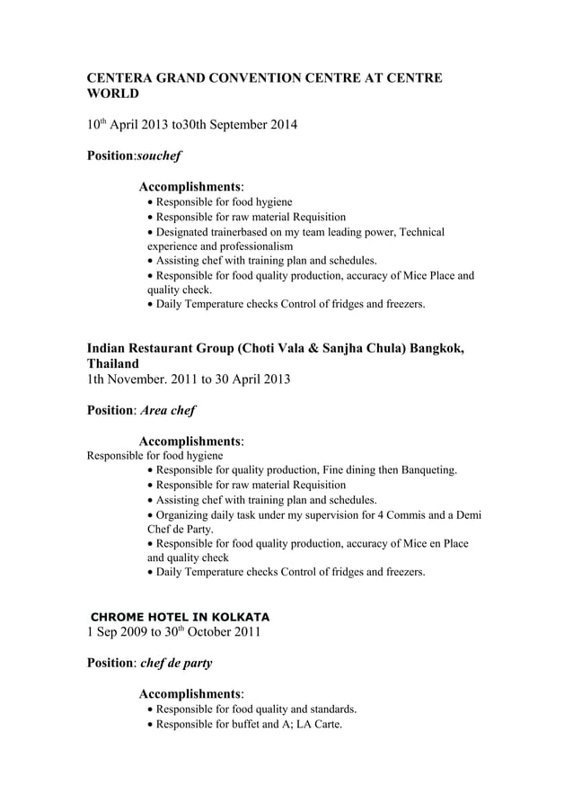 subhendu junior souchef | PDF