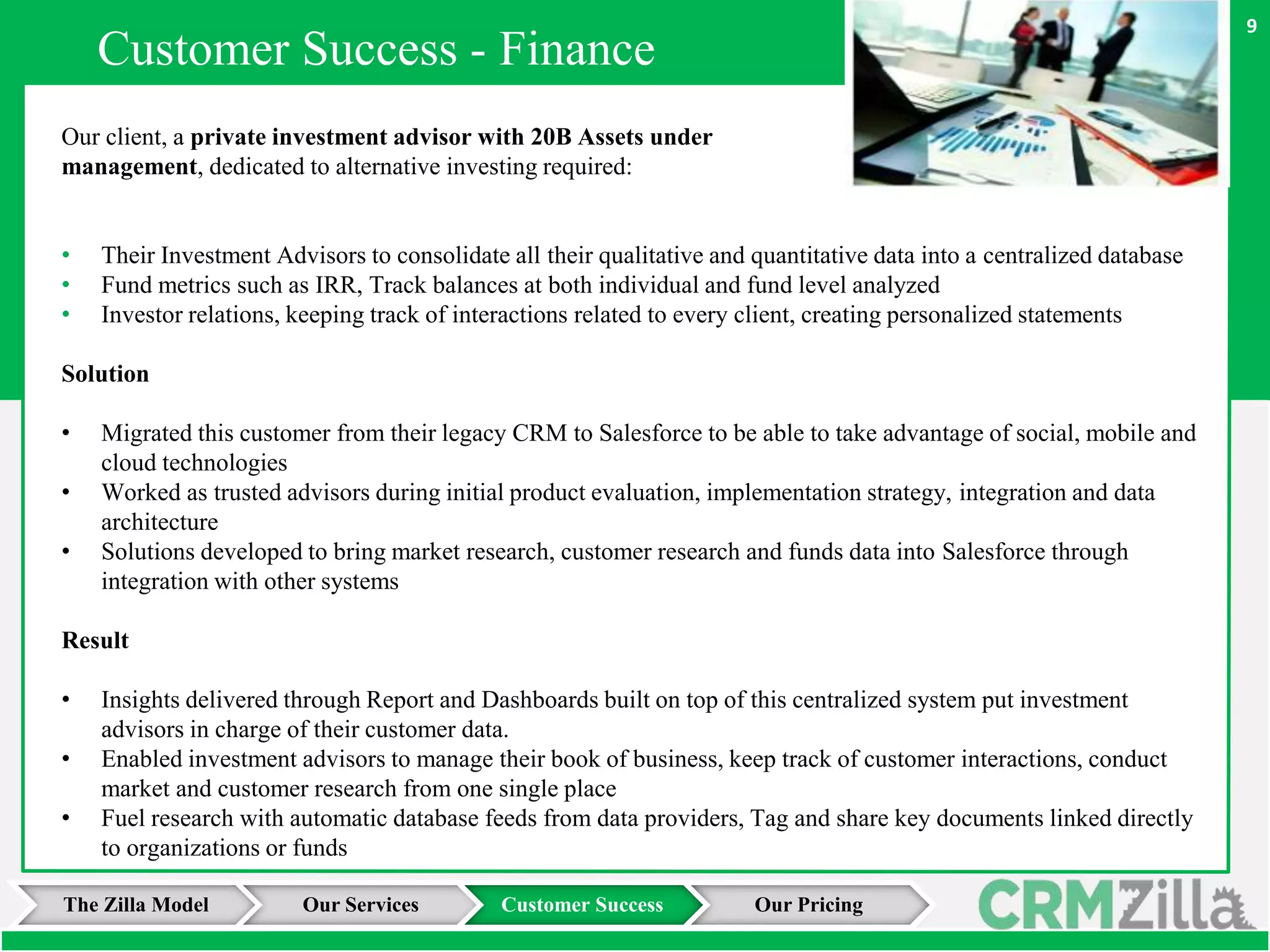 CRMZilla - first call deck | PPT
