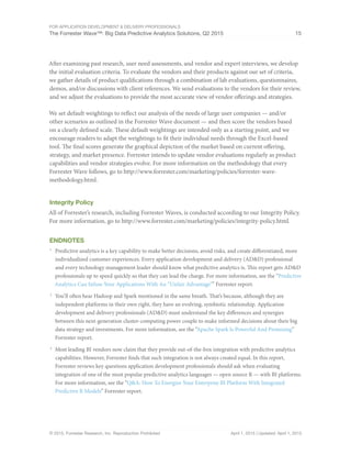 2015 Forrester Report | PDF