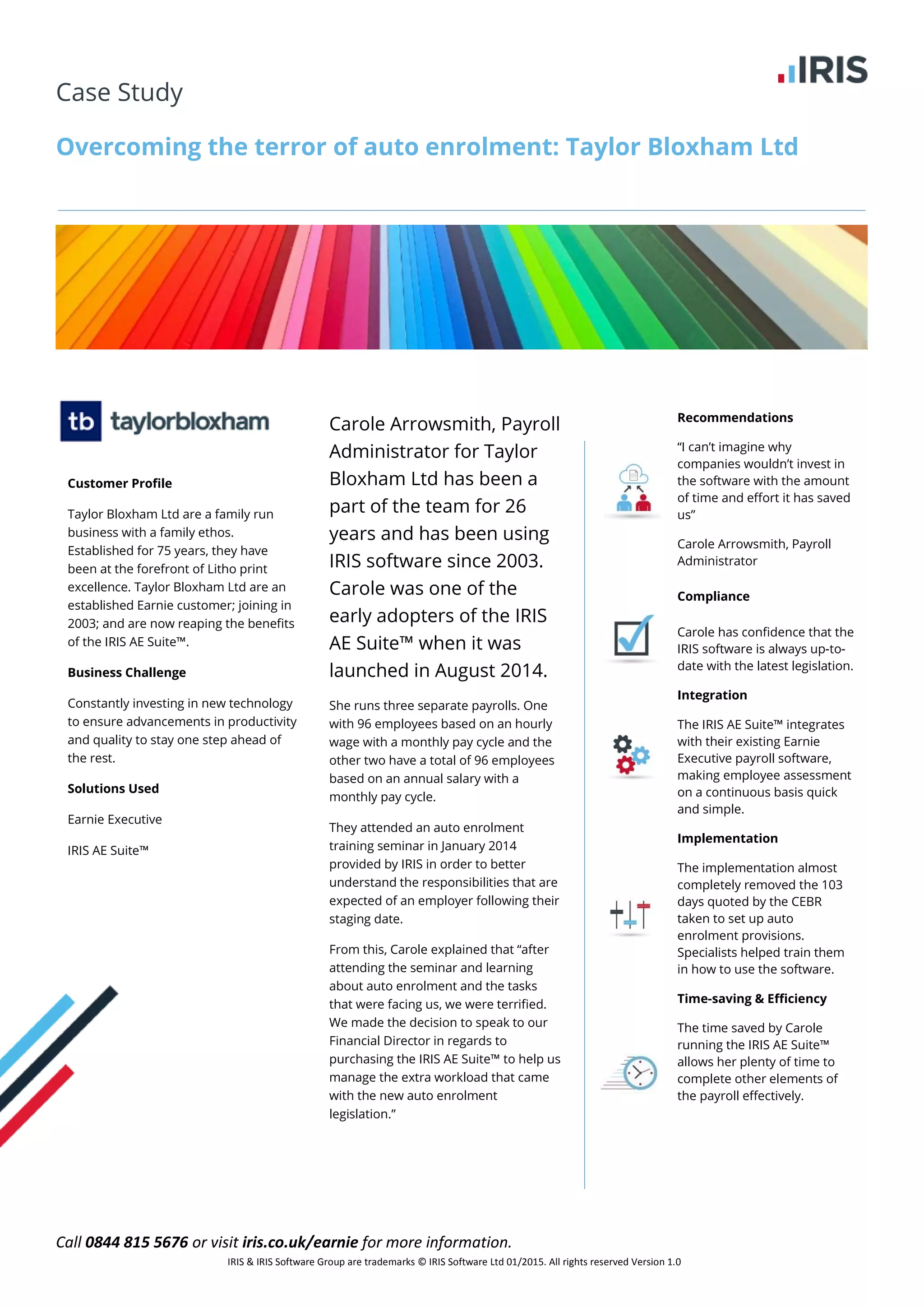 Taylor Bloxham Case Study V 1.0 | PDF