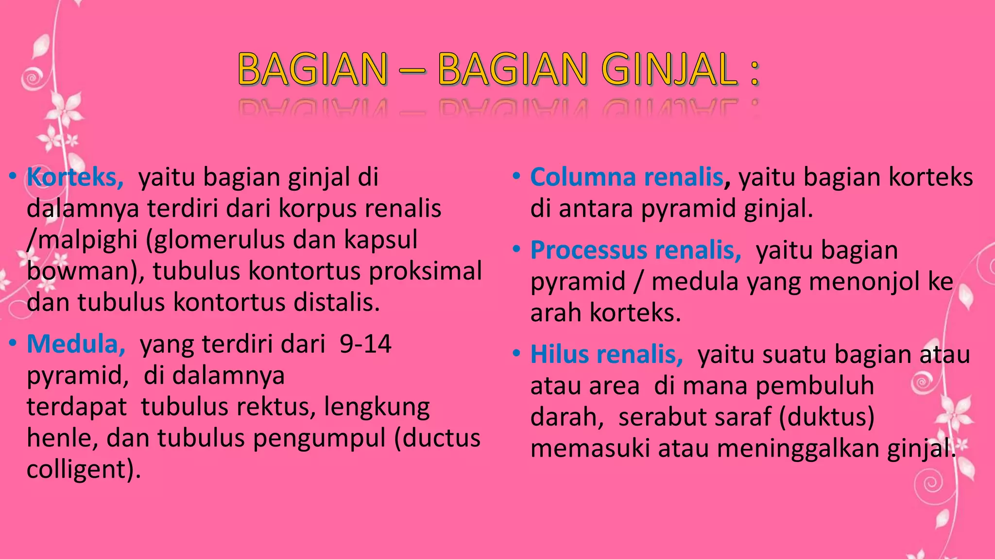 Sistem perkemihan (jenuarista, rischa) | PPTX