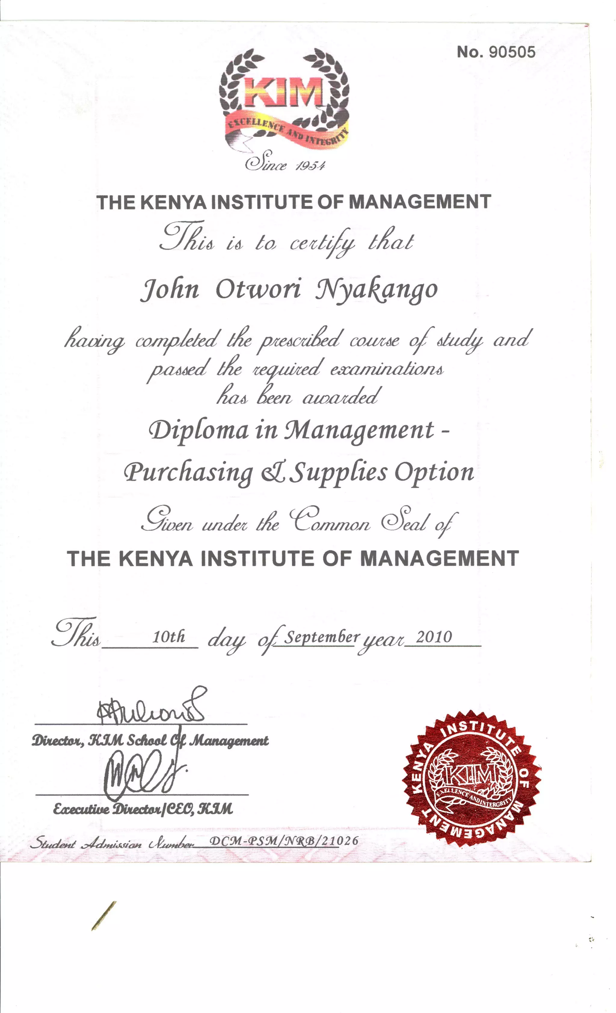 Diploma in management purchasing and supply | PDF