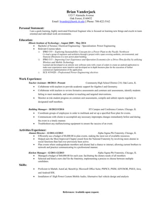 Resume_Vanderjack | PDF