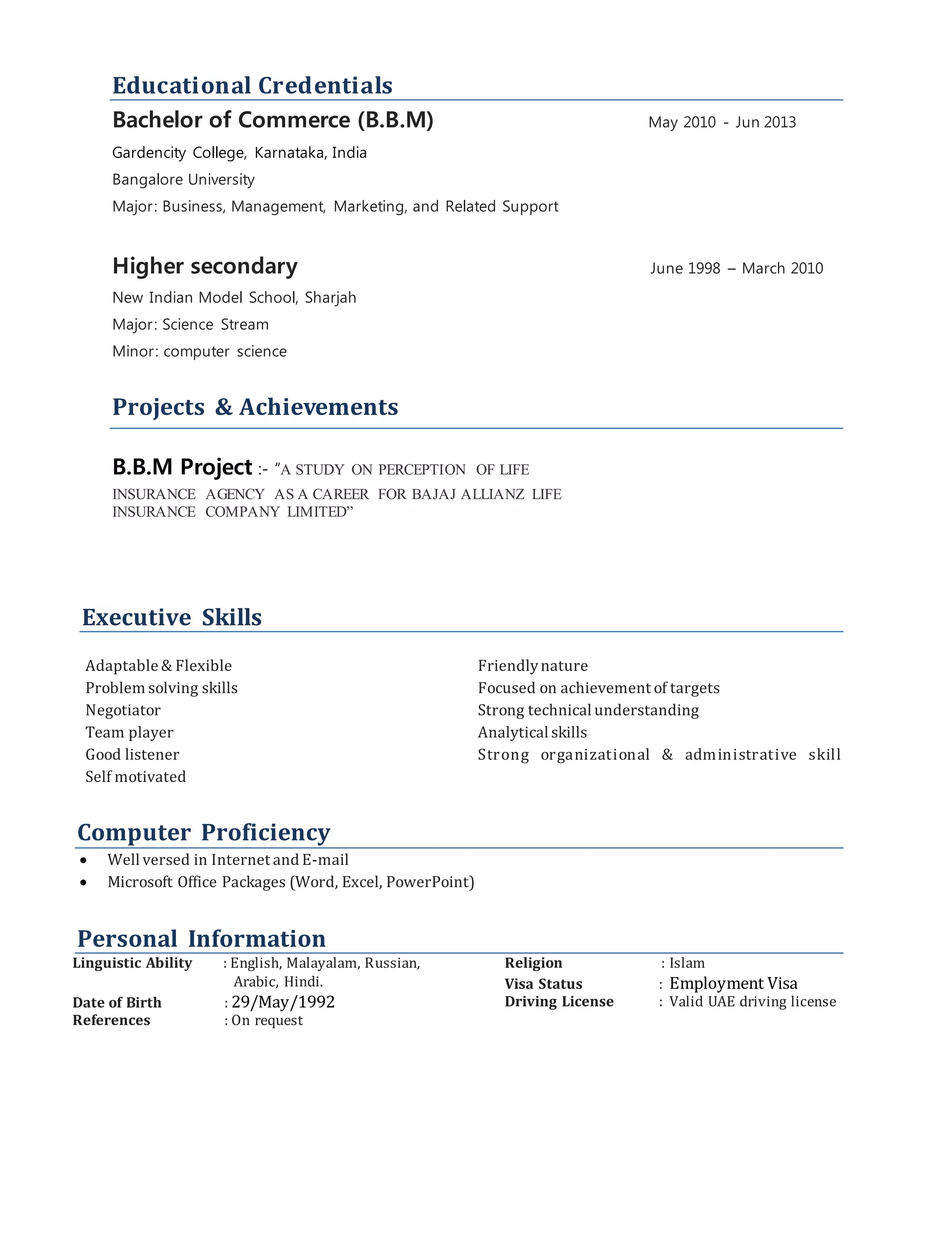 aamir resume-Updated | DOCX | Sales | Business