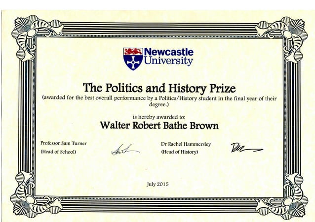 WALTER ROBERT BATHE BROWN - PRIZE001 | PDF