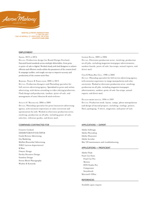 Resume2015 | PDF