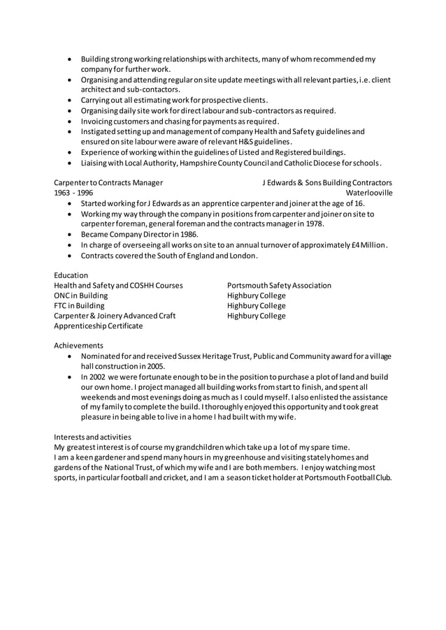 Stephen Mellor cv | DOCX