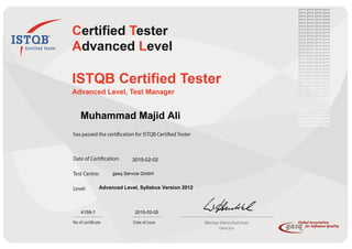 ISTQB-Test Manager | PDF