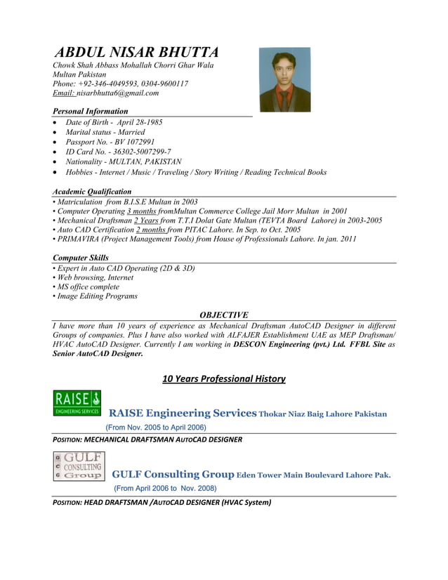 My CV 2015 | PDF