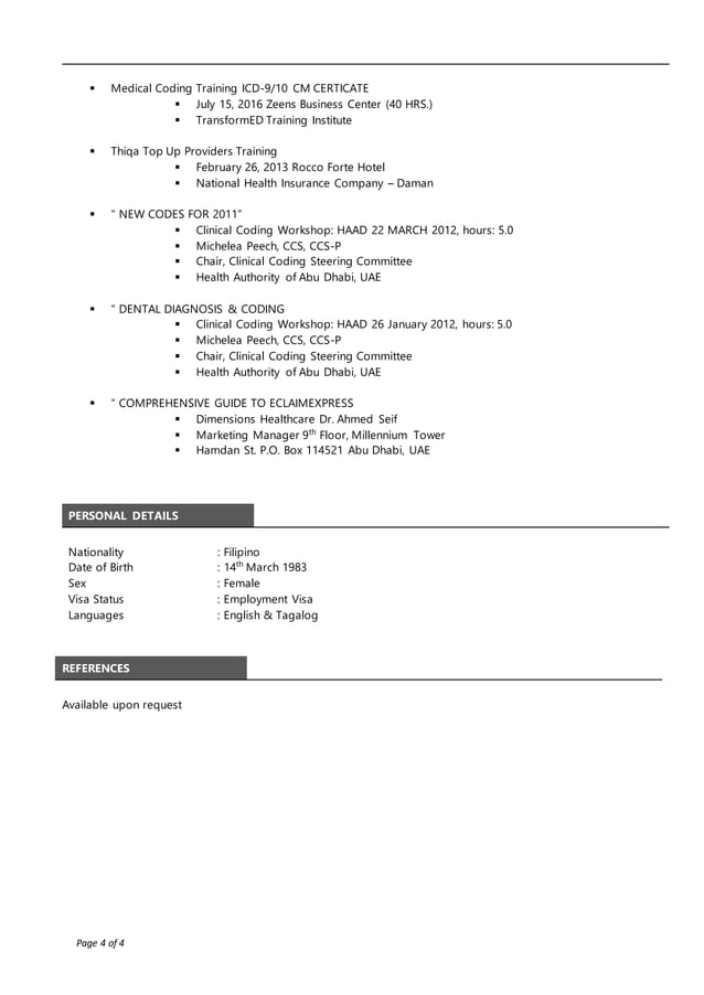 Marie Kristine CV | DOCX