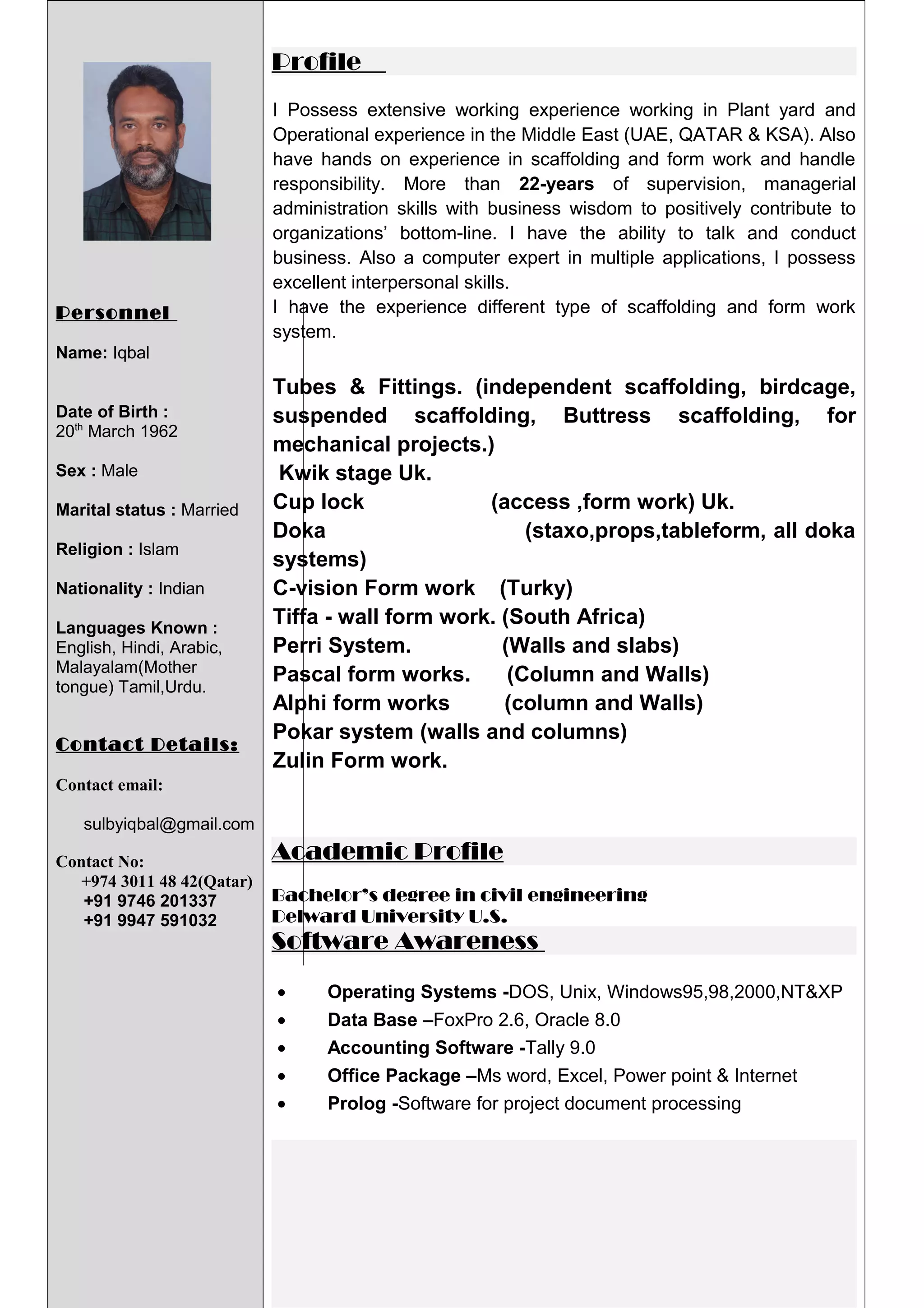 Resume Iqbal | PDF