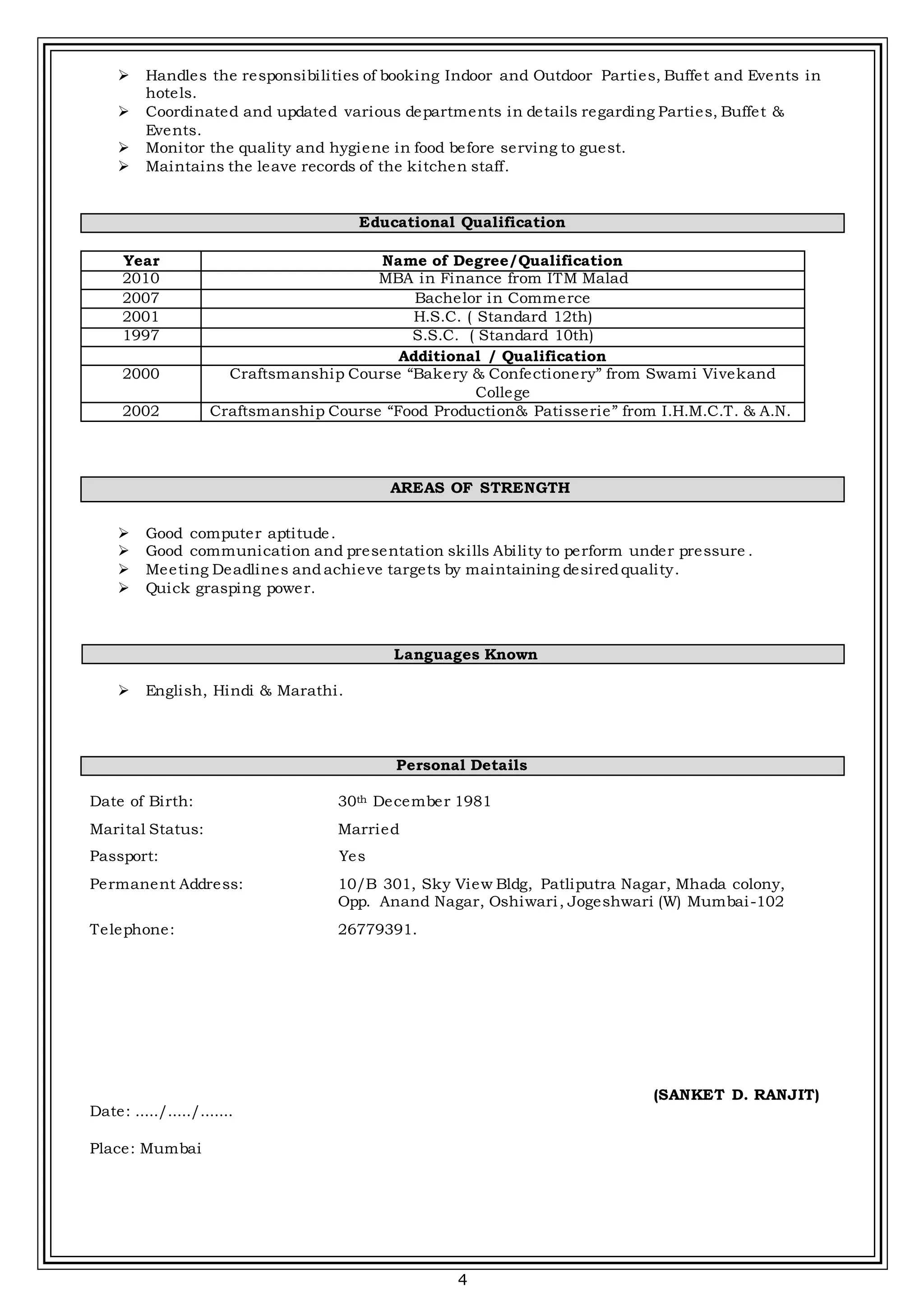 Resume_Sanket_Ranjit | DOCX