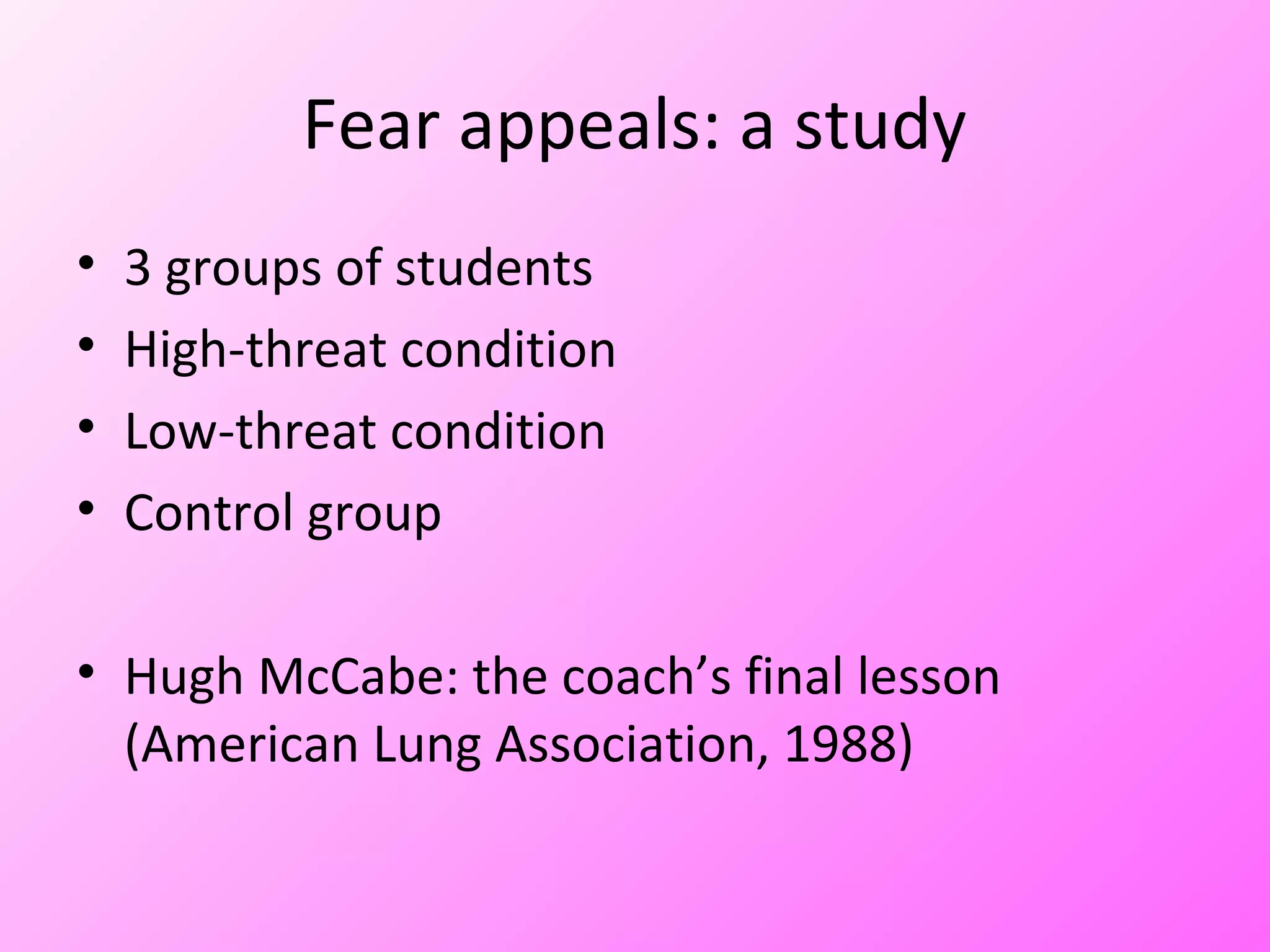 Fear appeal | PPT
