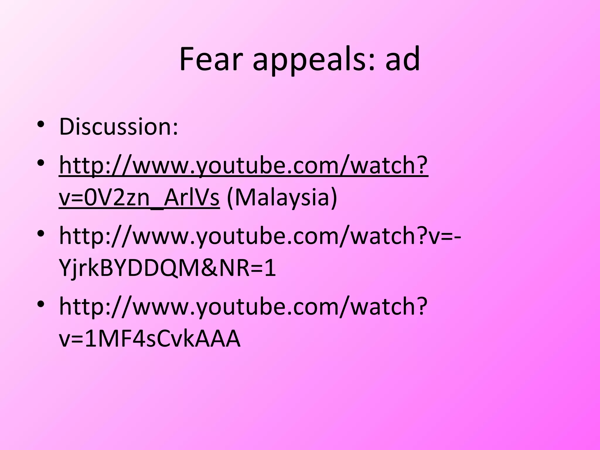 Fear appeal | PPT
