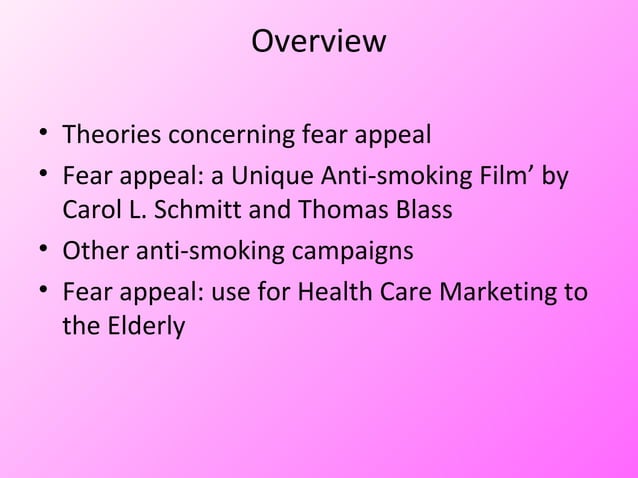 Fear appeal | PPT