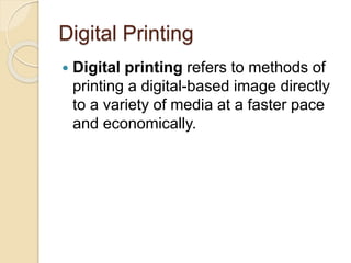 digital printing final | PPTX