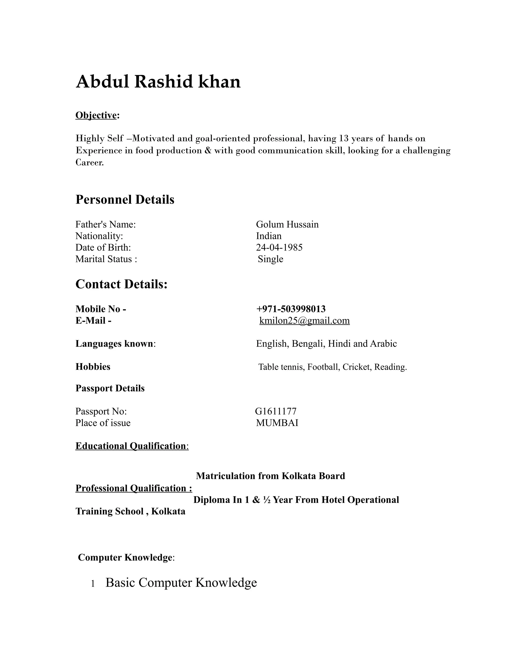 Abdul Rashid khan (1) | DOC