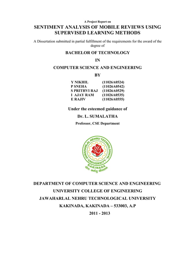 project sentiment analysis | PDF