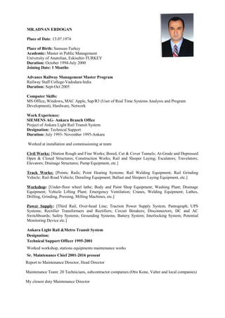 Adnan ERDOGAN CV | DOC