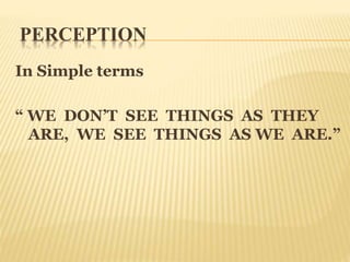 Lav PPT Perception by sight | PPTX | Science