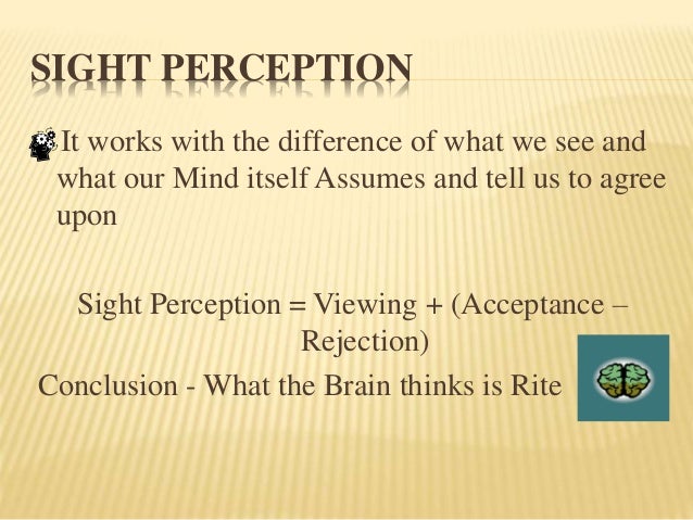 Lav PPT Perception by sight