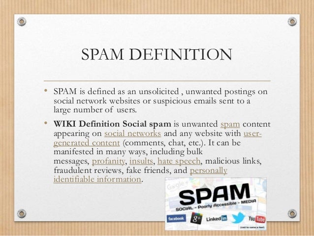 Presentation Detecting Spammers On Social Networks