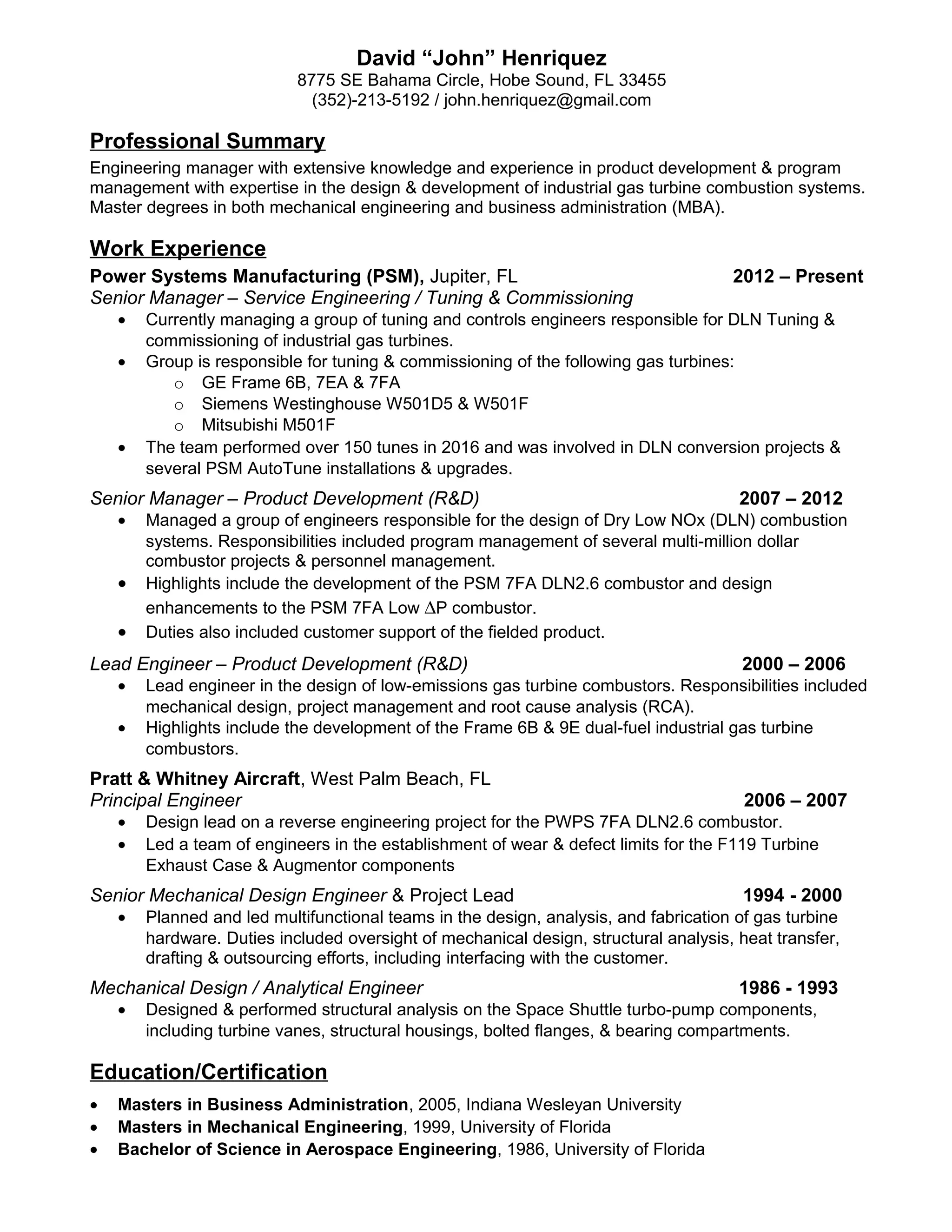 Resume_John Henriquez_2017 | DOC
