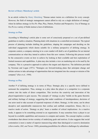 A view on defining Strategy | PDF