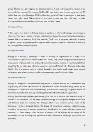 A view on defining Strategy | PDF