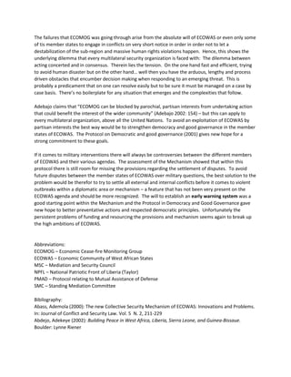 ECOWAS | PDF | War and Conflicts