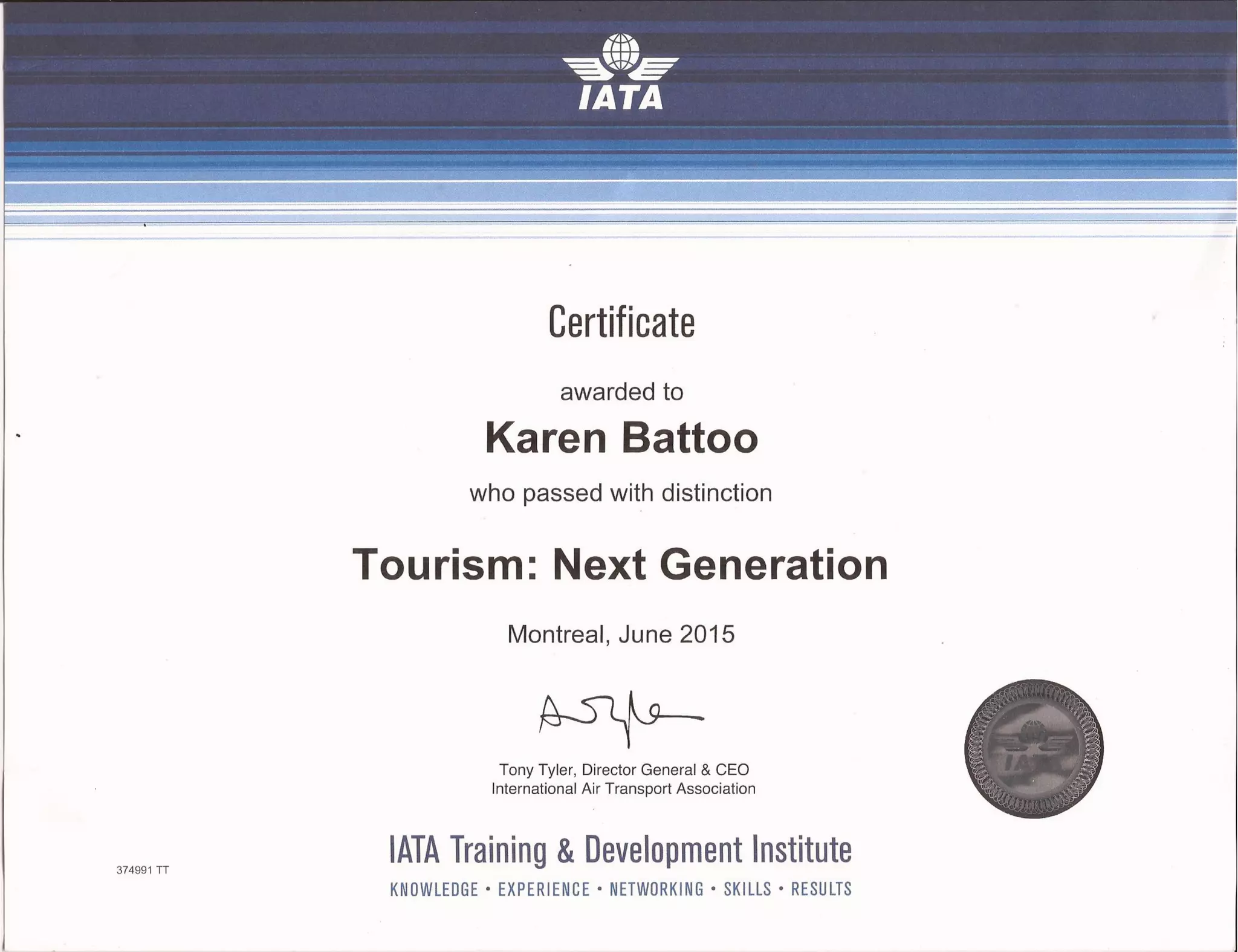 IATA Certificate & letter | PDF