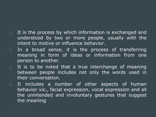 Communication process | PPTX