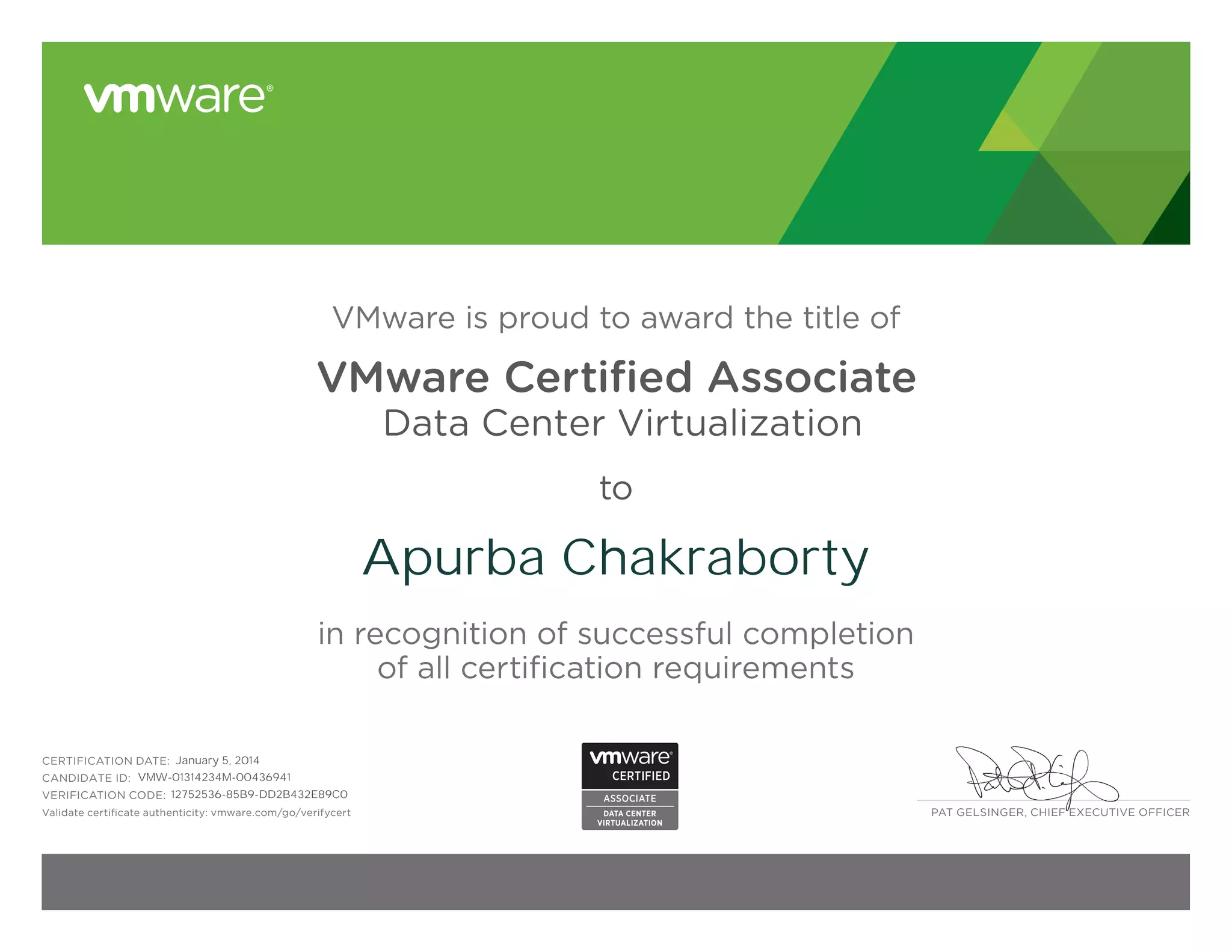 VCA_DCV Certification | PDF
