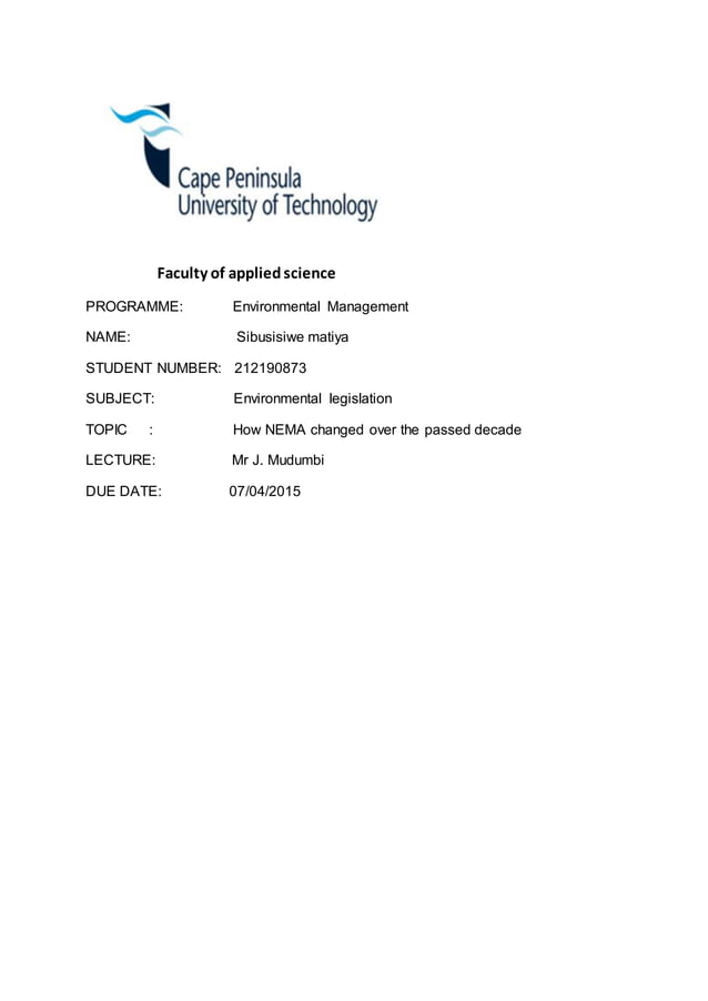 Faculty of applied science | PDF