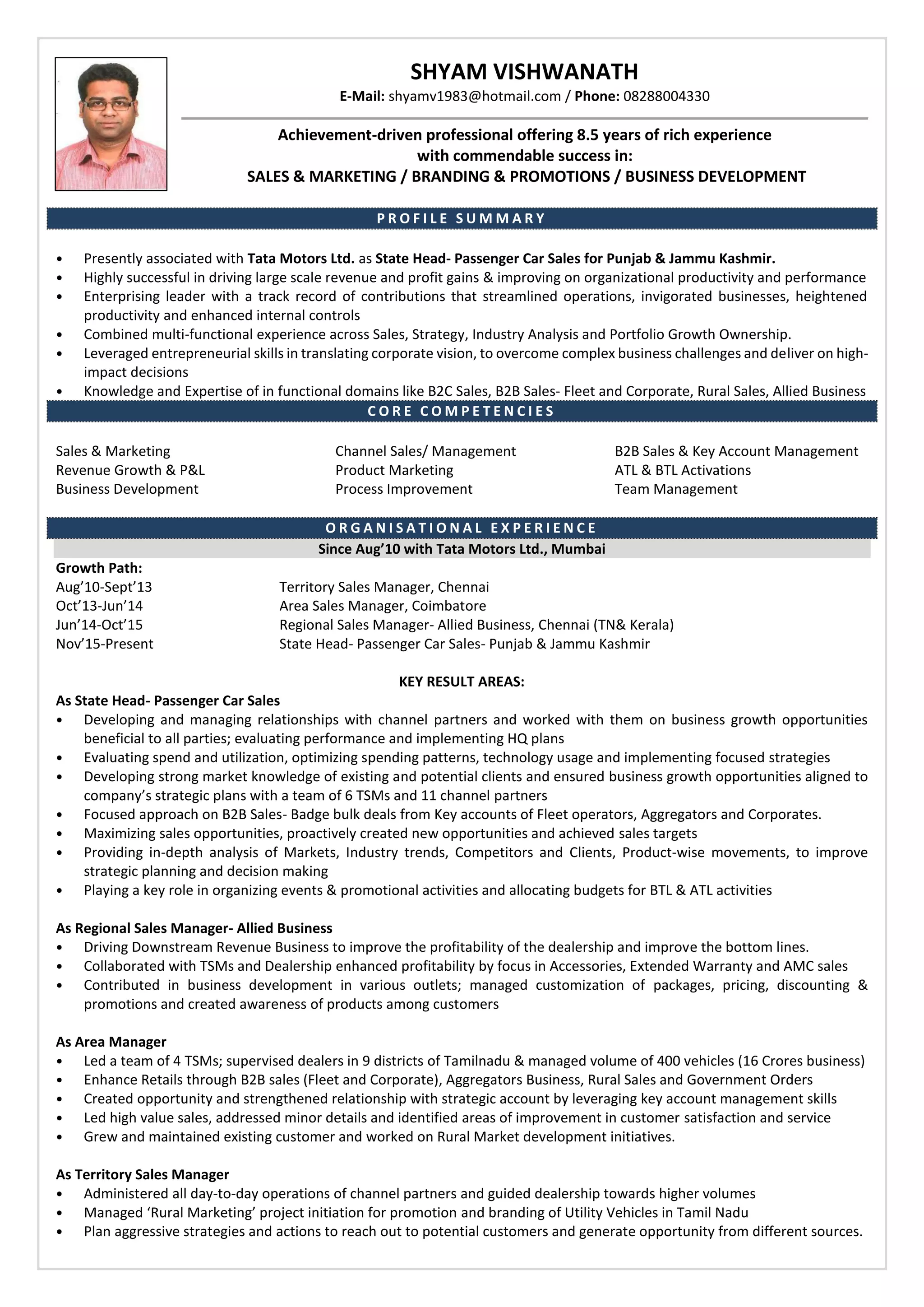 Shyam Vishwanath Resume New | PDF