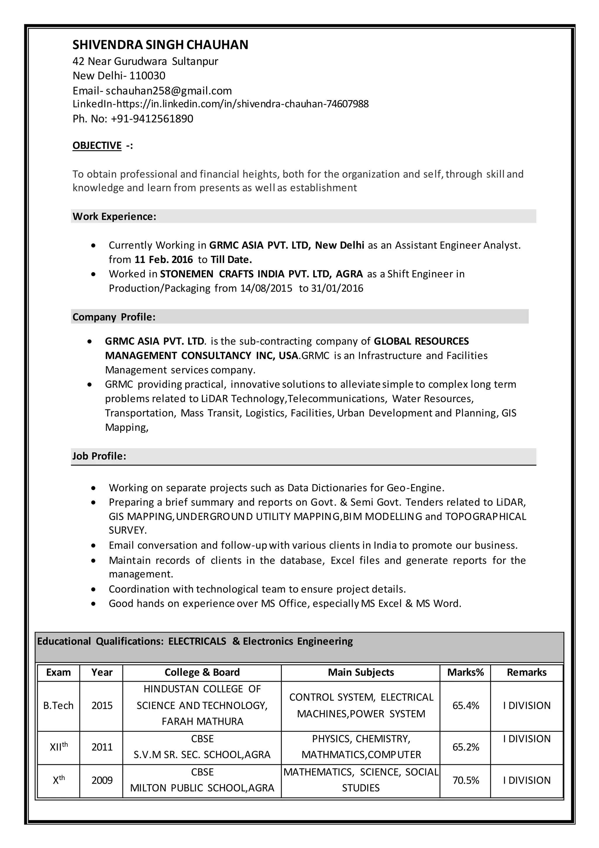 Resume updated | DOCX