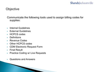 OR Supply Coding PP_final rev 021610 | PPT