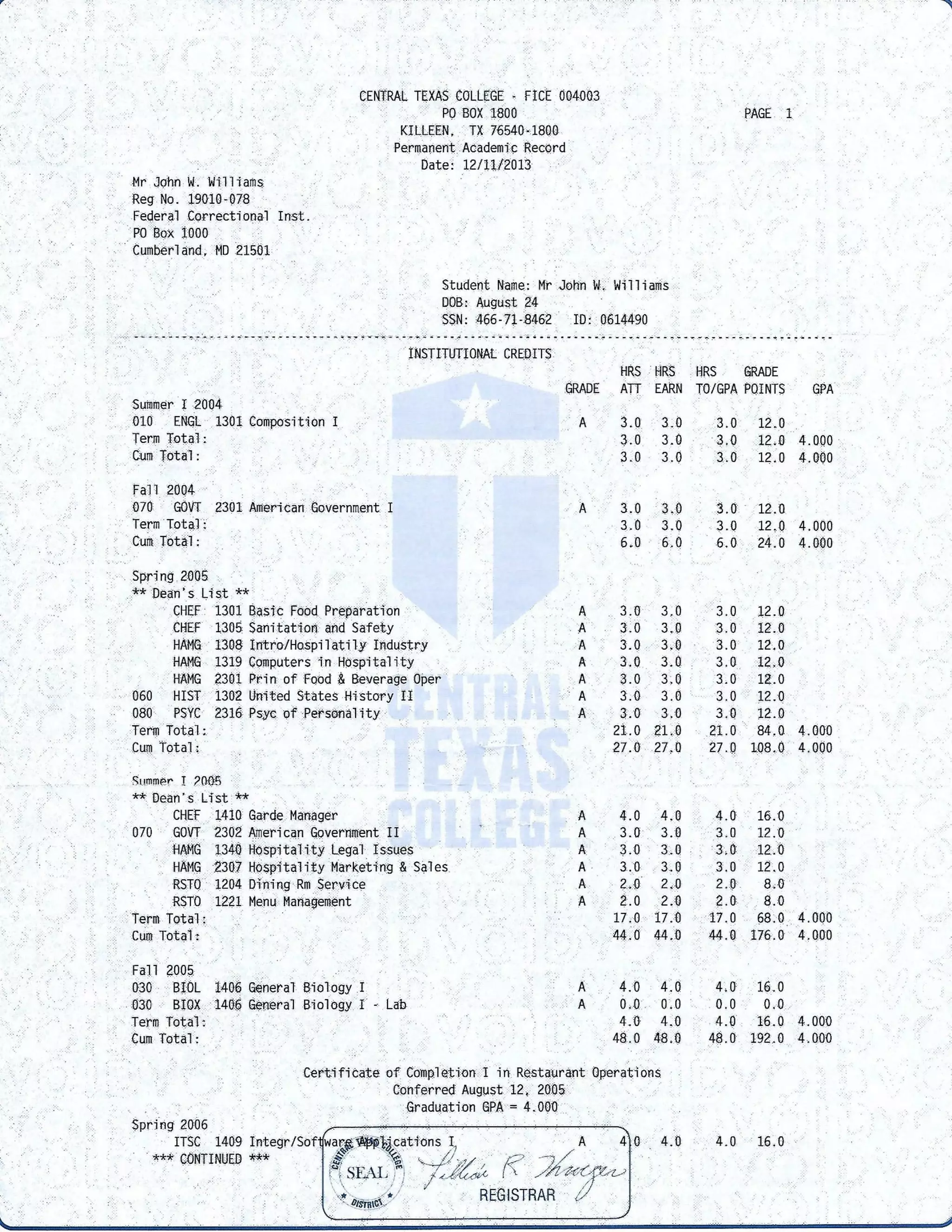 CTC Transcripts 1 | PDF