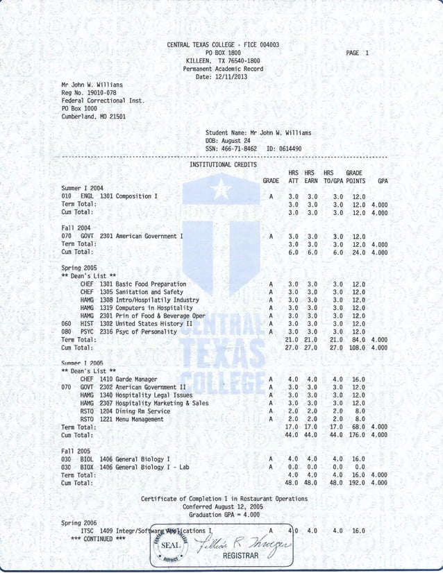 CTC Transcripts 1 | PDF