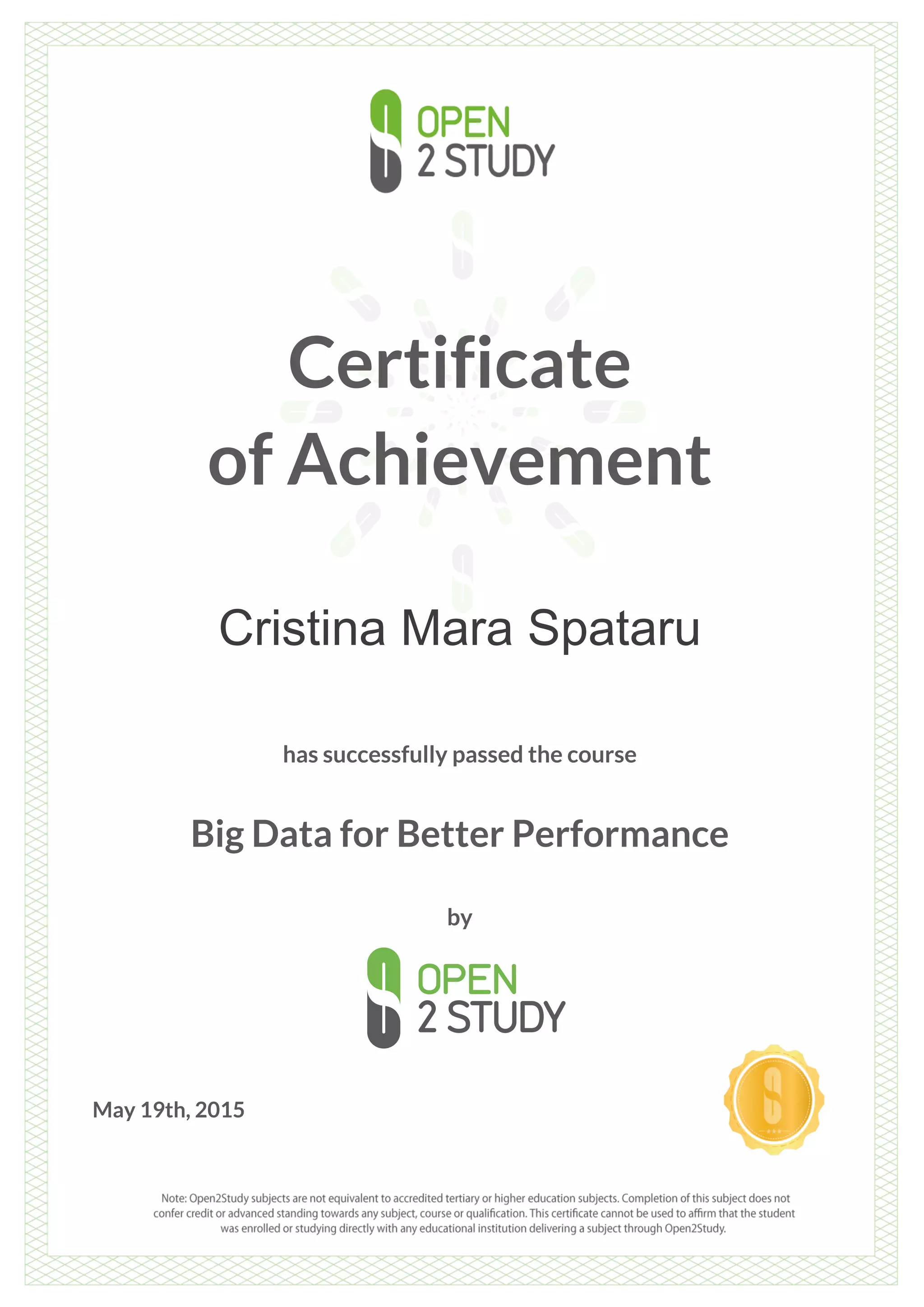 Big Data for Better Performance | PDF