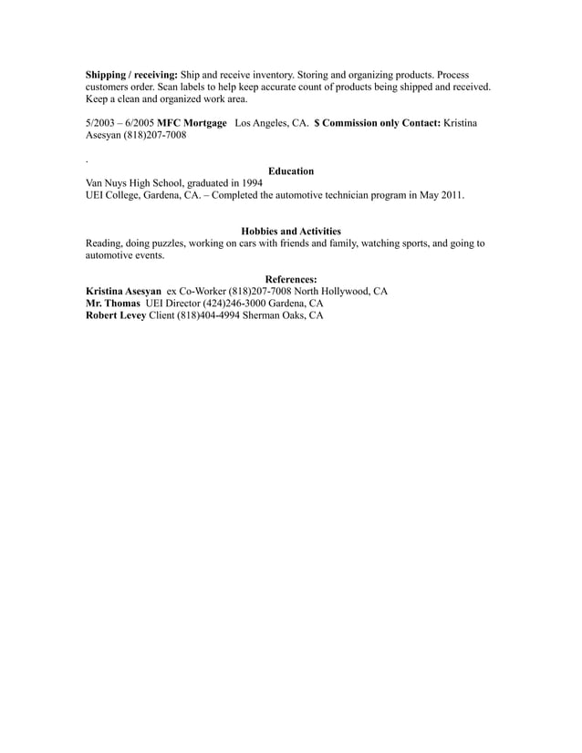 Chaderick Ealy res | PDF