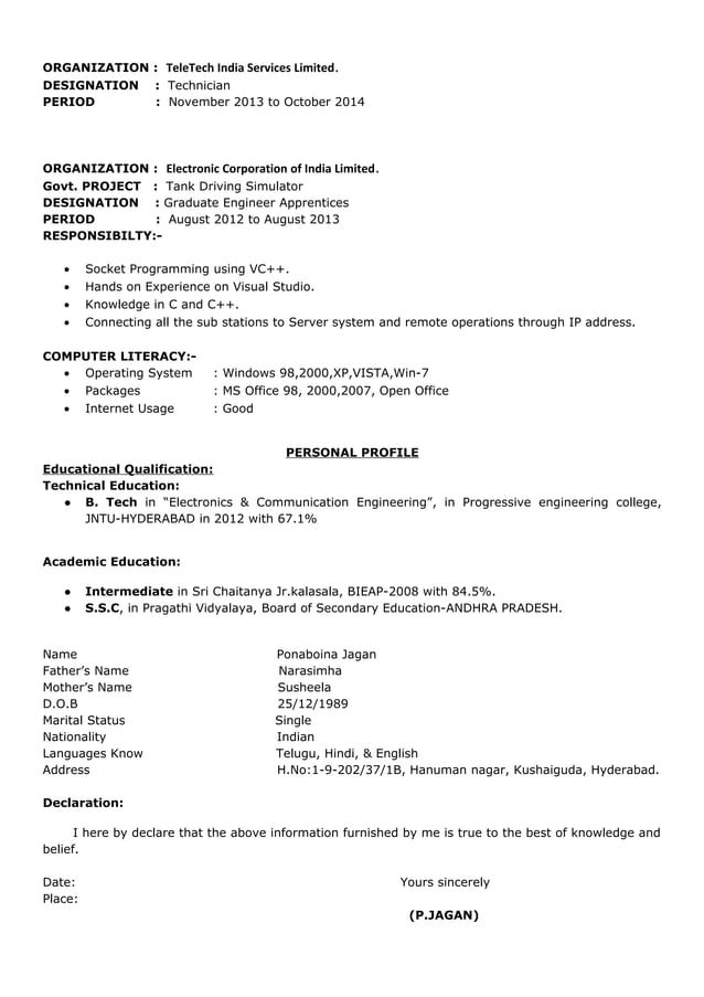 New Pj Resume | PDF