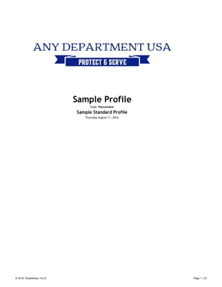 Sample Police Profile [298844] | PDF