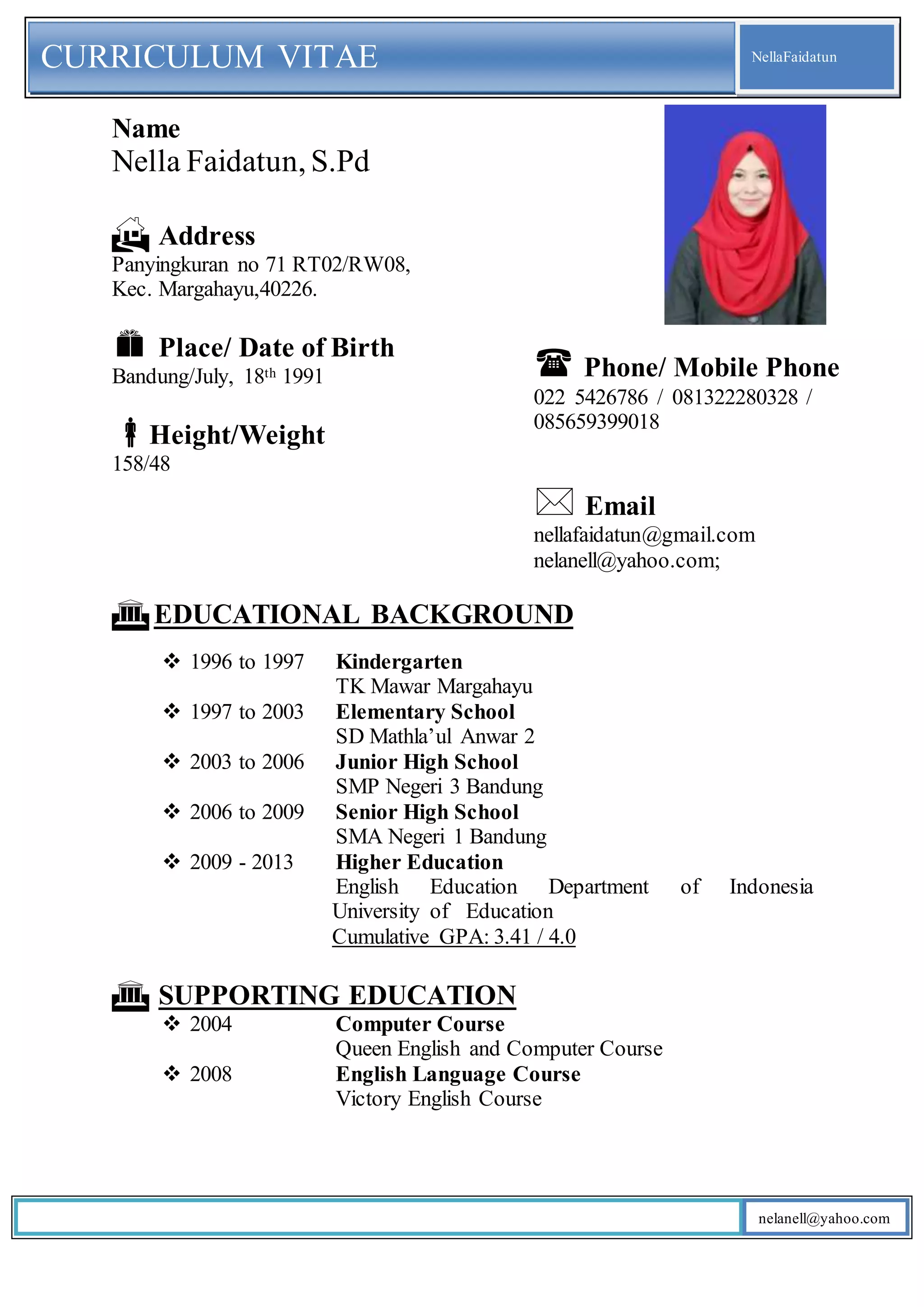 CURRICULUM VITAE UPDATE | PDF